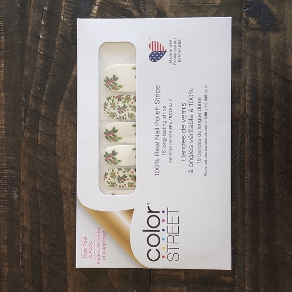 Color Street | Makeup | New Color Street Berry Merry Real Nail Polish ...